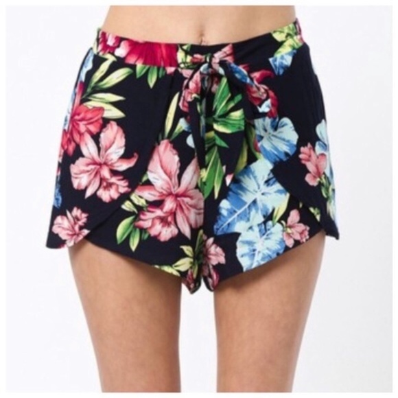 Shorts | Tropical Print Shorts | Poshmark